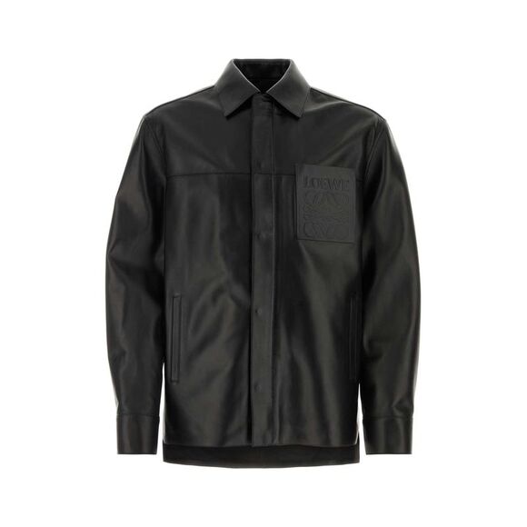 Loewe | Jackets & Coats | Loewe Black Leather Jacket | Poshmark